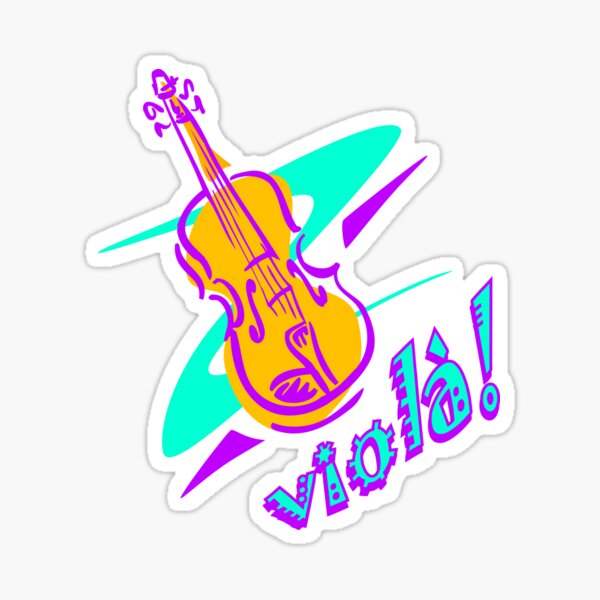 "voila- viola!" Sticker for Sale by FelisAstrum | Redbubble