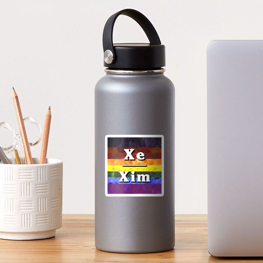 "Xe-Xim Pronouns: Inclusive" Sticker for Sale by TigerTorreArt | Redbubble