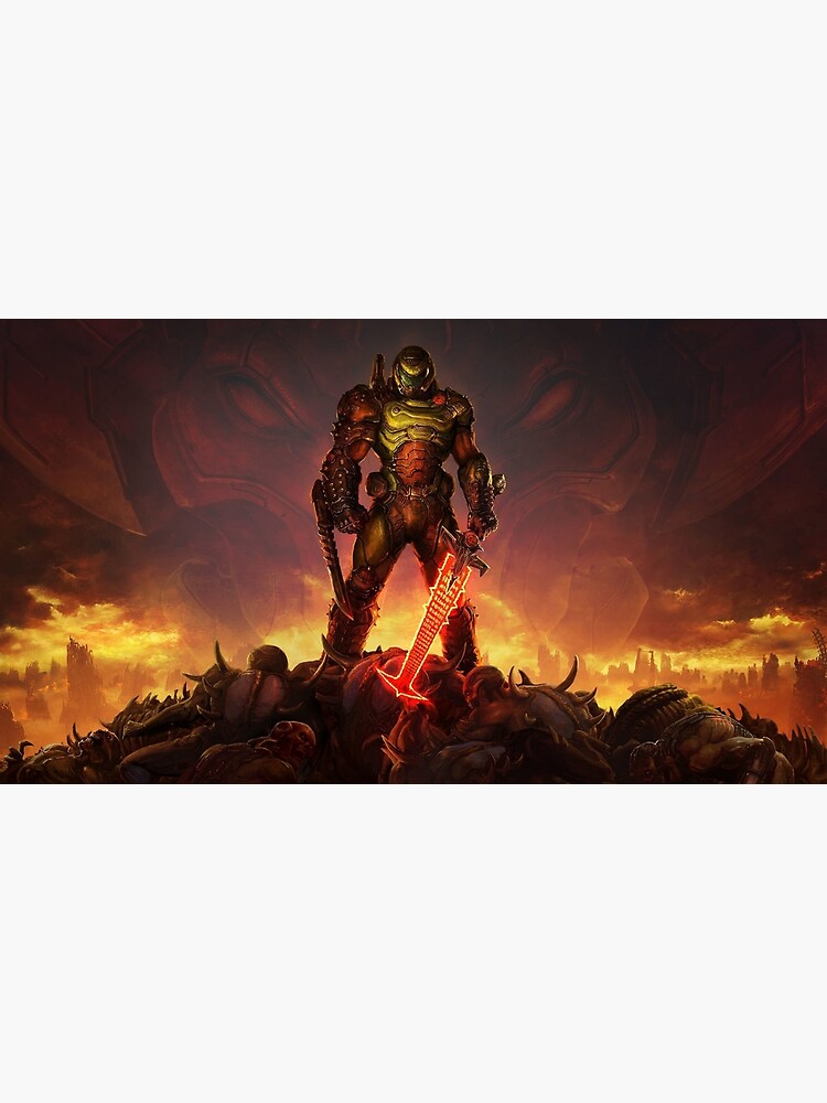 "Doom Eternal Fire Sword" Art Print for Sale by Vintage-Travler | Redbubble