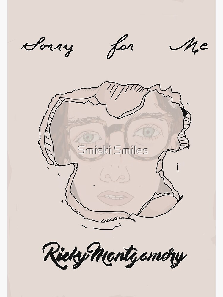 "Ricky Montgomery Sorry For Me Poster" Poster by arrowverseedit | Redbubble