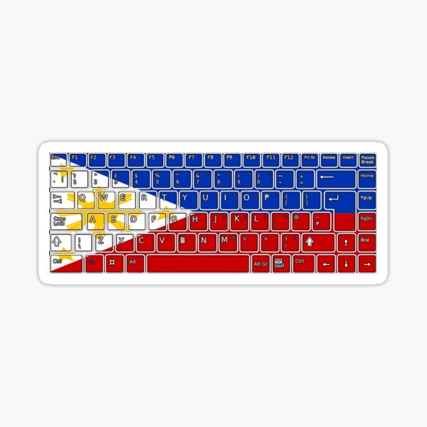 "Philippine Flag Computer Keyboard" Sticker for Sale by CosmicPlaytime ...
