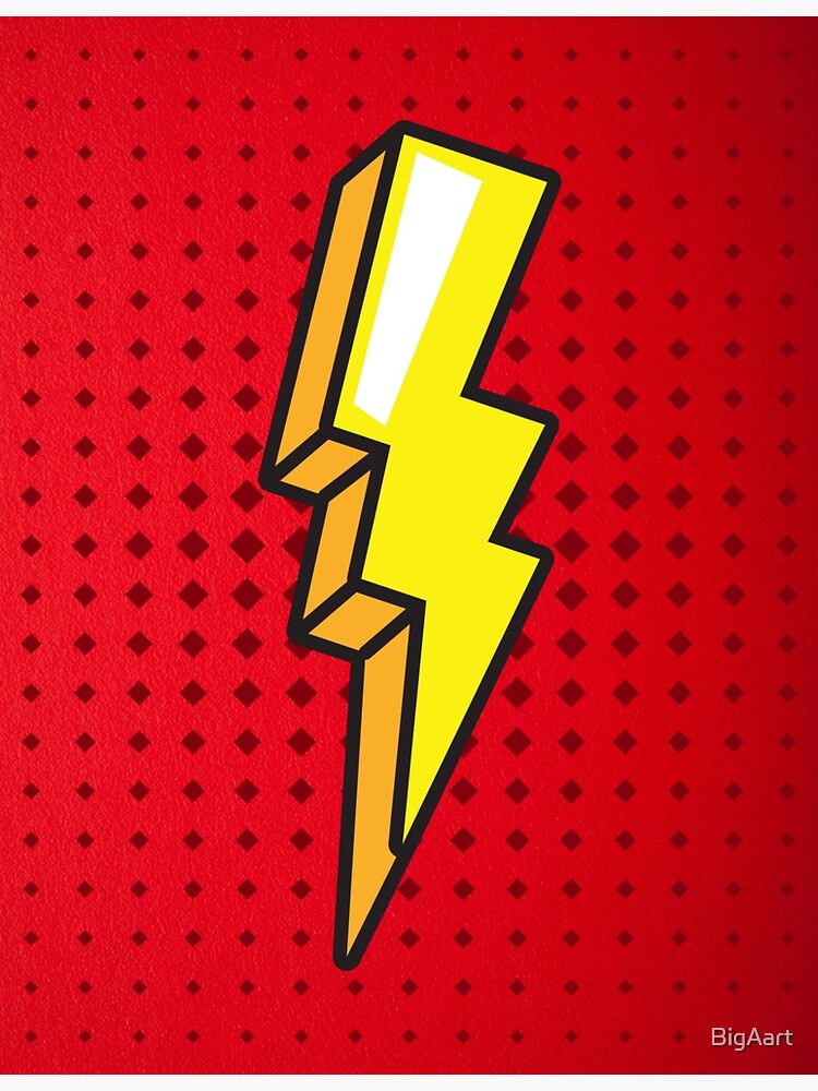 "LIGHTNING! Pop-Art" Sticker for Sale by BigAart | Redbubble