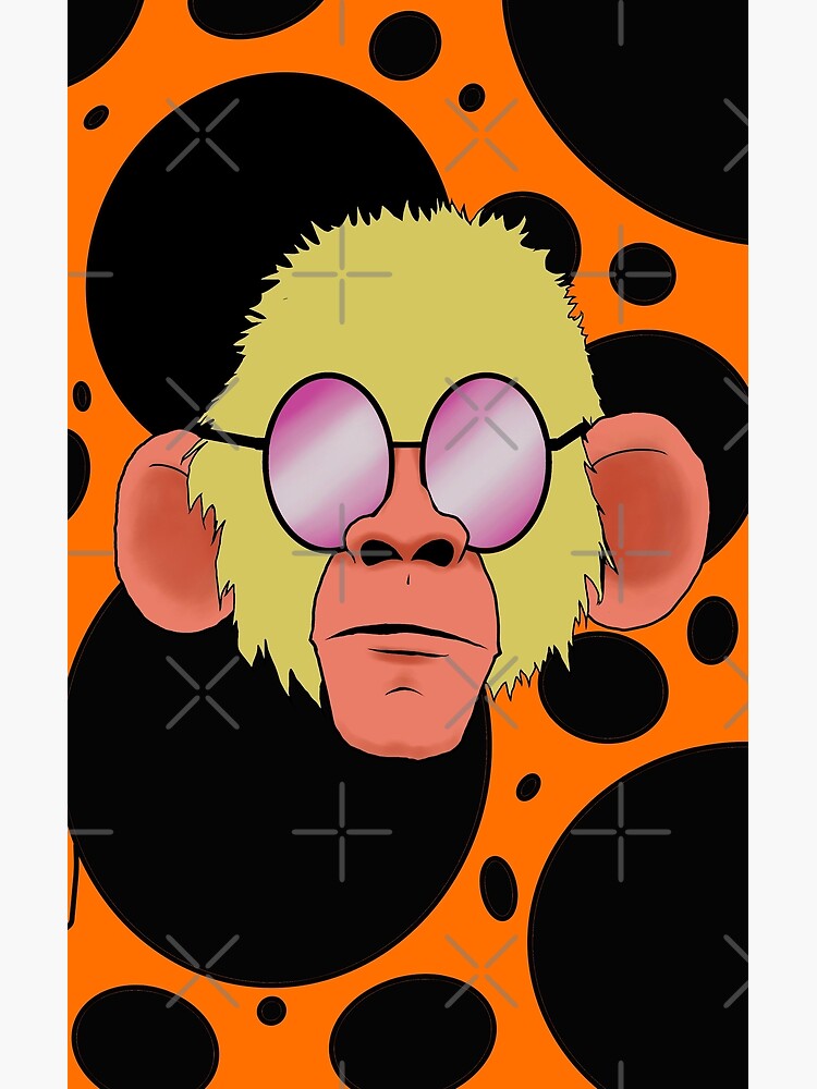 "Trippy monkey" Poster for Sale by realdrawviews | Redbubble