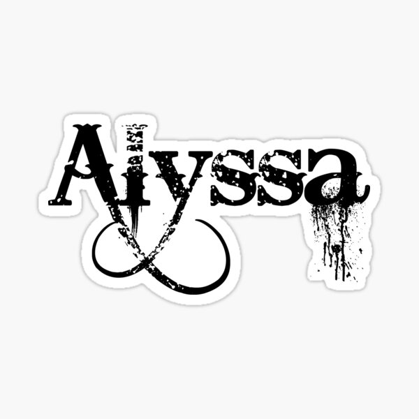 "Alyssa" Sticker by carriepotter | Redbubble