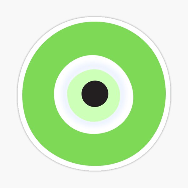 "evil eye - light green (nazar)" Sticker for Sale by mars minaj | Redbubble