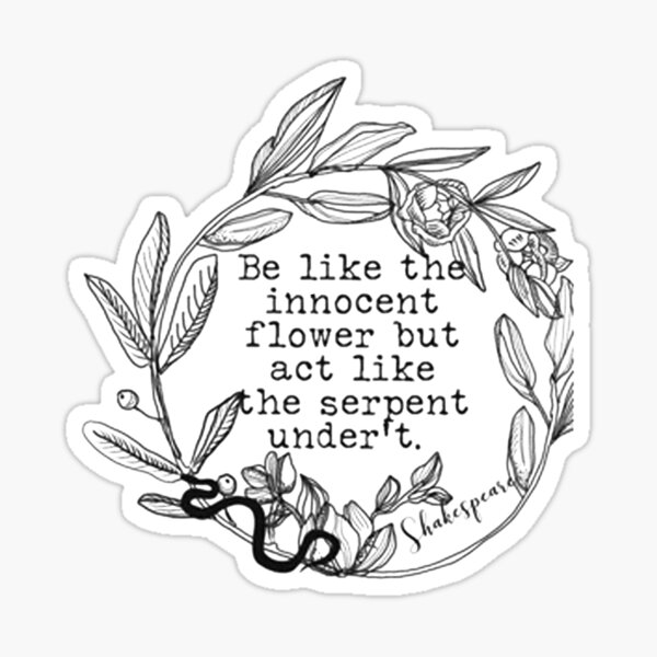 "Be Like The Innocent" Sticker for Sale by Alidasheppard | Redbubble