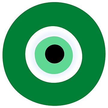 "evil eye - dark green (nazar)" Sticker for Sale by mars minaj | Redbubble
