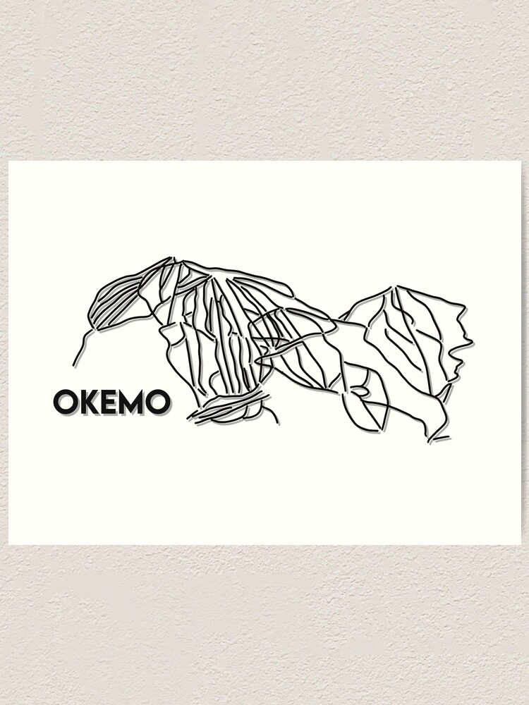 "Okemo VT Trail Map | Okemo Ski Resort Trails" Art Print for Sale by emilystp23 | Redbubble