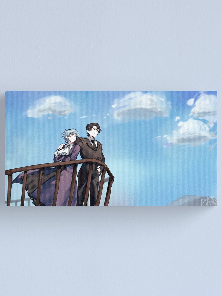 "Angela And Roland Library of Ruina" Canvas Print for Sale by marsiie1 ...