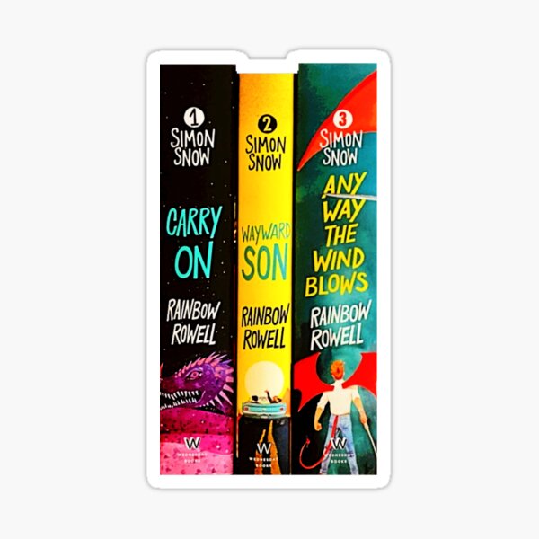 "Simon Snow series Rainbow Rowell" Sticker for Sale by violetbubbles ...