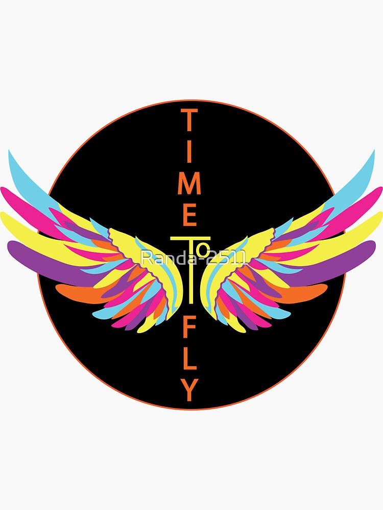"Time to Fly" Sticker for Sale by Randa-2511 | Redbubble