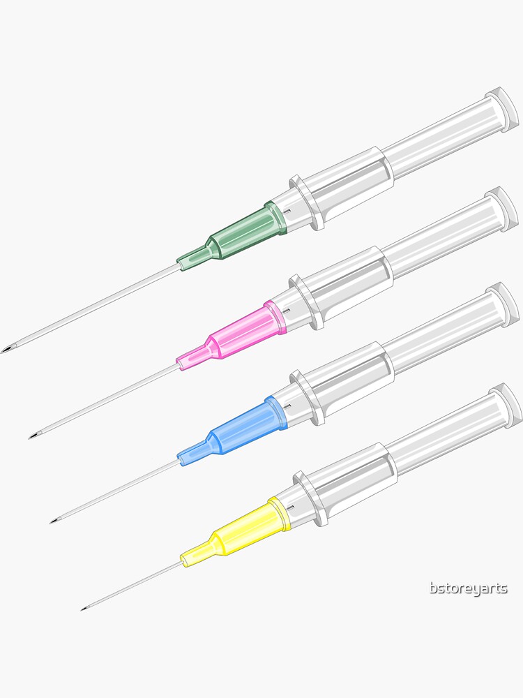 "IV Catheter" Sticker for Sale by bstoreyarts | Redbubble