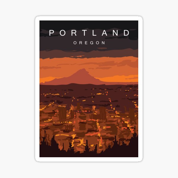 "Portland, Oregon" Sticker by LanaMeyers | Redbubble
