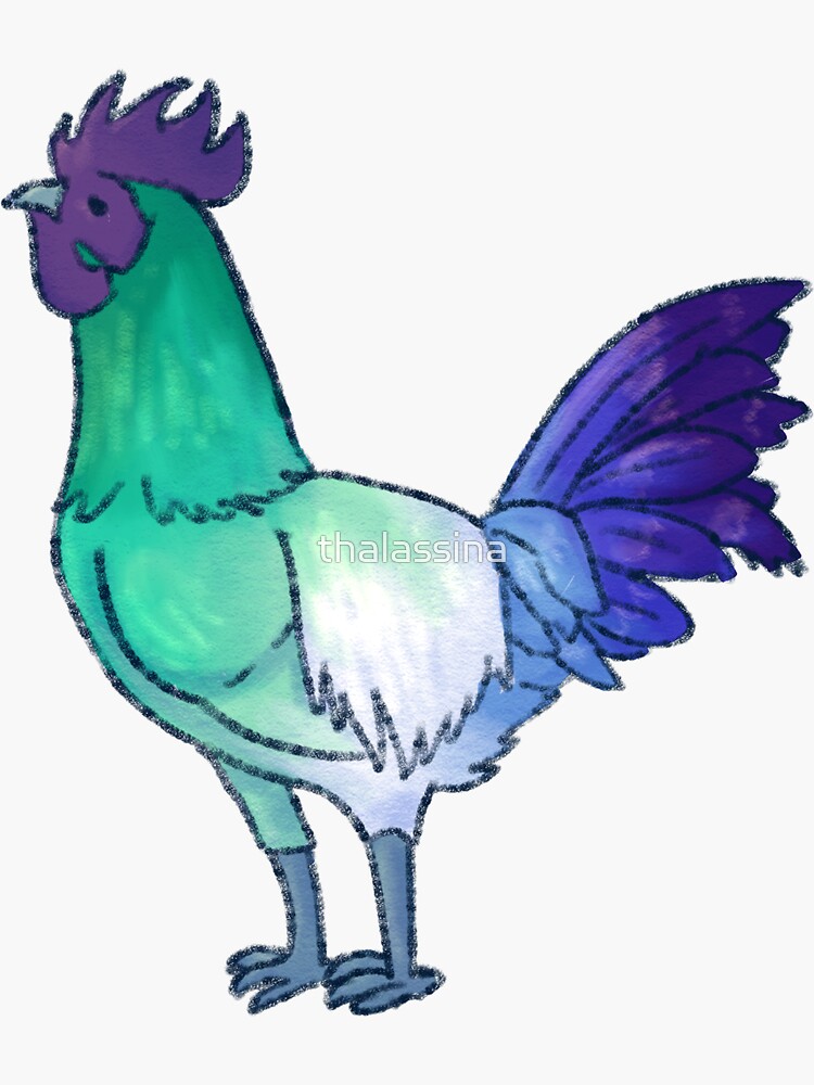 "Gay mlm pride flag chicken" Sticker for Sale by thalassina | Redbubble