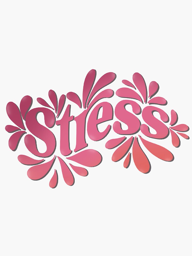 "Colorfull on Stress" Sticker by RoseelaNes | Redbubble