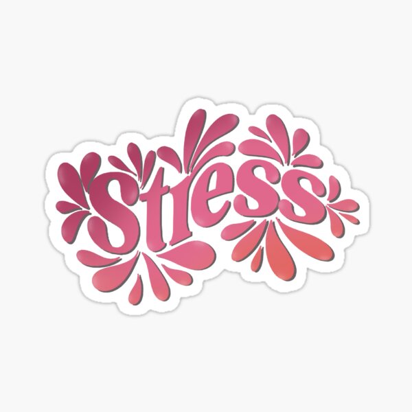 "Colorfull on Stress" Sticker by RoseelaNes | Redbubble