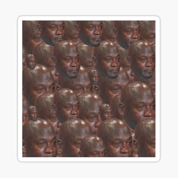 "Crying MJ Face Meme" Sticker by TyroDesign | Redbubble