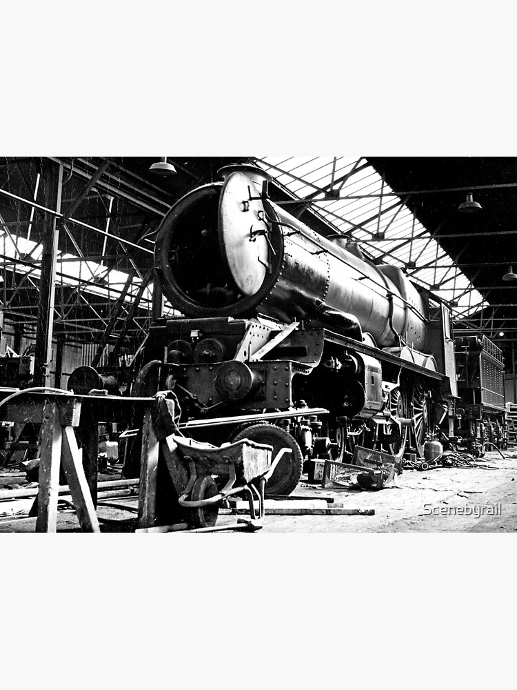 "GWR King Class loco under repair" Sticker for Sale by Scenebyrail ...