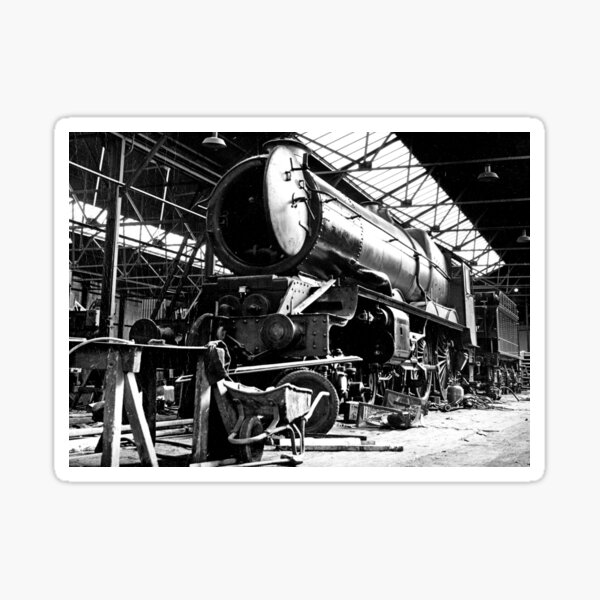 "GWR King Class loco under repair" Sticker for Sale by Scenebyrail ...