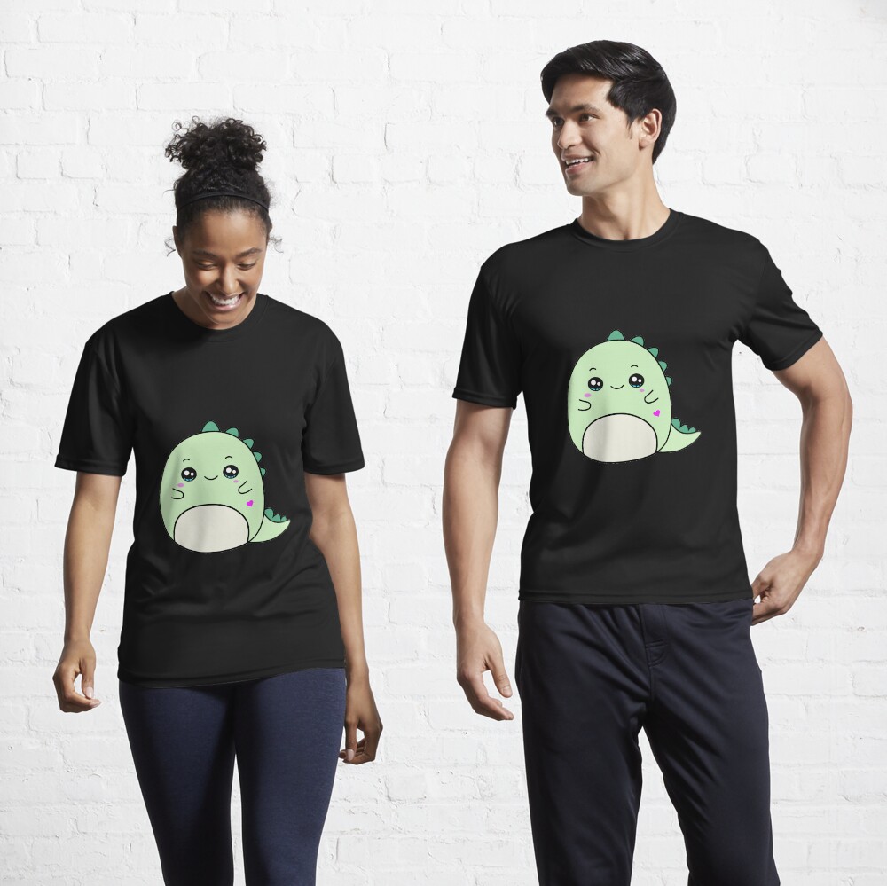 "Kawaii Baby Dinosaur Cute Blushing Dino Heart Animals" Poster for Sale ...