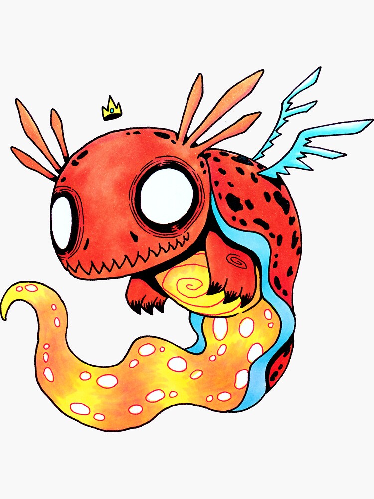 "Axolotl Angel " Sticker for Sale by LachRobsterShop | Redbubble