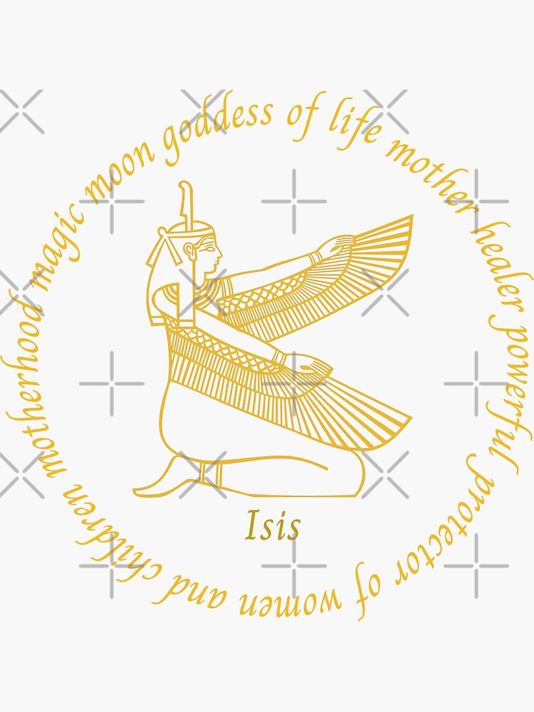 "Goddess Isis" Sticker by AJdodd | Redbubble