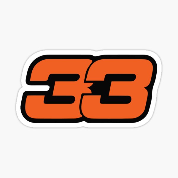 "Max Verstappen 33 orange" Sticker for Sale by treasure-crafts | Redbubble
