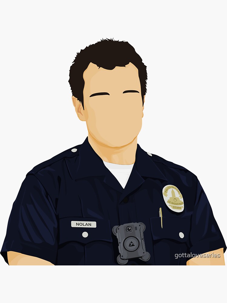 "John Nolan - S4 | The Rookie" Sticker for Sale by gottaloveseries ...