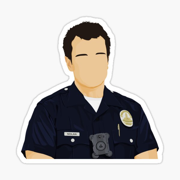 "John Nolan - S4 | The Rookie" Sticker by gottaloveseries | Redbubble