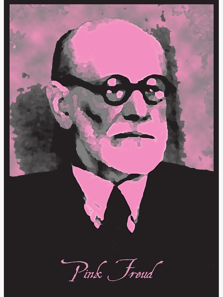 "PINK FREUD" Sticker for Sale by wilbur32557 | Redbubble