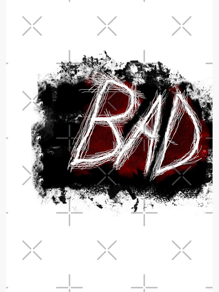 "The Logo xxxtentacion BAD" Poster for Sale by RyoSaeba90 | Redbubble