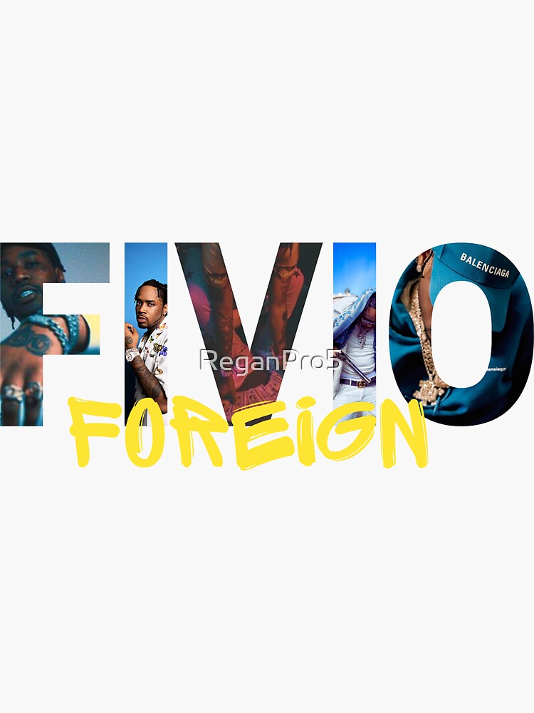 "fivio foreign rapper t shirt | sticker" Sticker for Sale by ReganPro5 ...