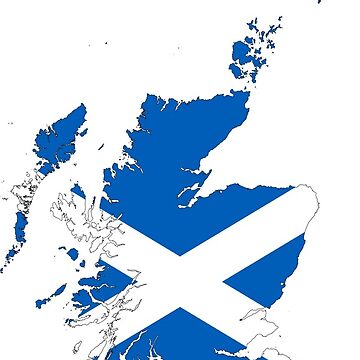 Carte de vœux for Sale avec l'œuvre « Carte du drapeau de l'Ecosse » de ...