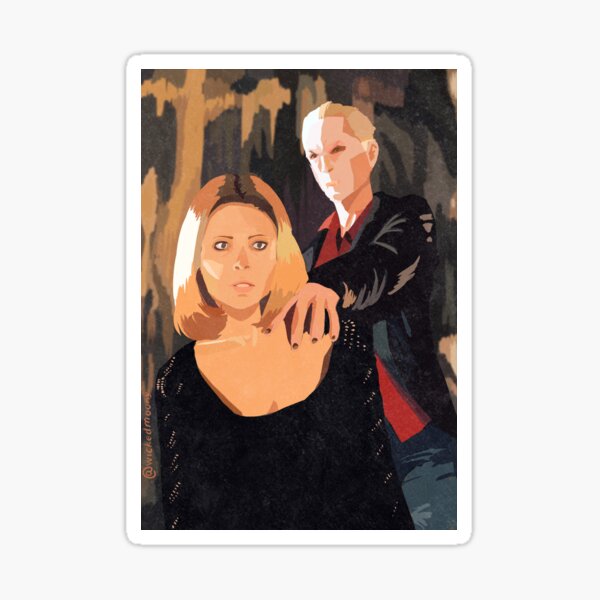 "Buffy and Spike are in love" Sticker for Sale by ninilennon | Redbubble