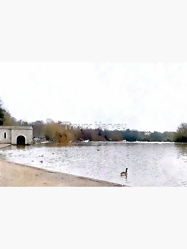 "Mote Lake, Maidstone" Sticker by Trevor-Harvey | Redbubble