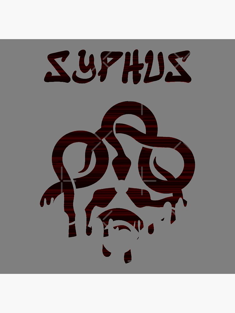 "syphus dripping glitch logo deep red" Poster for Sale by YOStudios ...