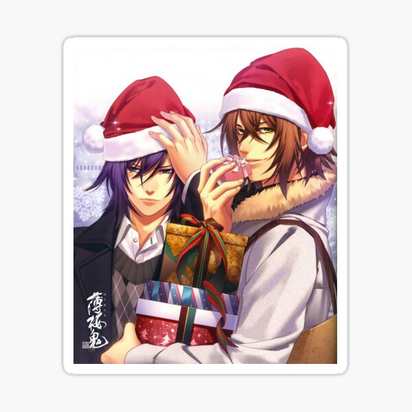 "Hakuouki Santa Clauses" Sticker for Sale by Triny92 | Redbubble