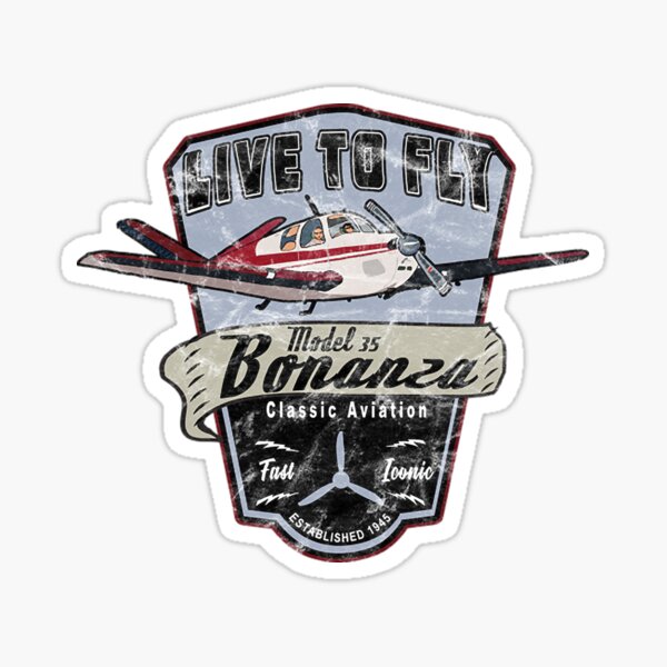 "Bonanza V35 T-ShirtModel 35 Bonanza V35 Airplane " Sticker by ArncBota ...