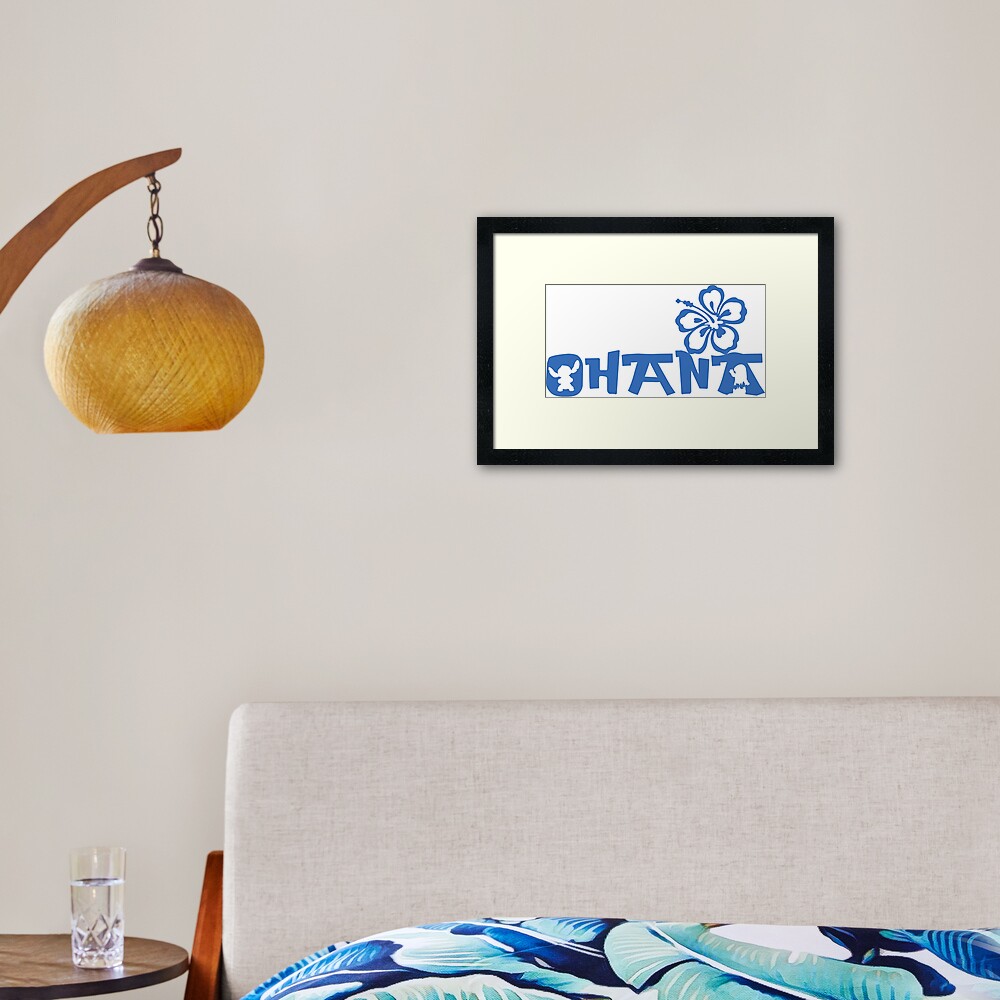 "Ohana" Framed Art Print for Sale by terlan | Redbubble