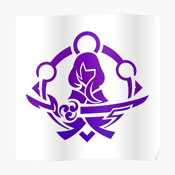 "Genshin Impact Raiden Shogun Emblem" Poster for Sale by GachaSlave ...