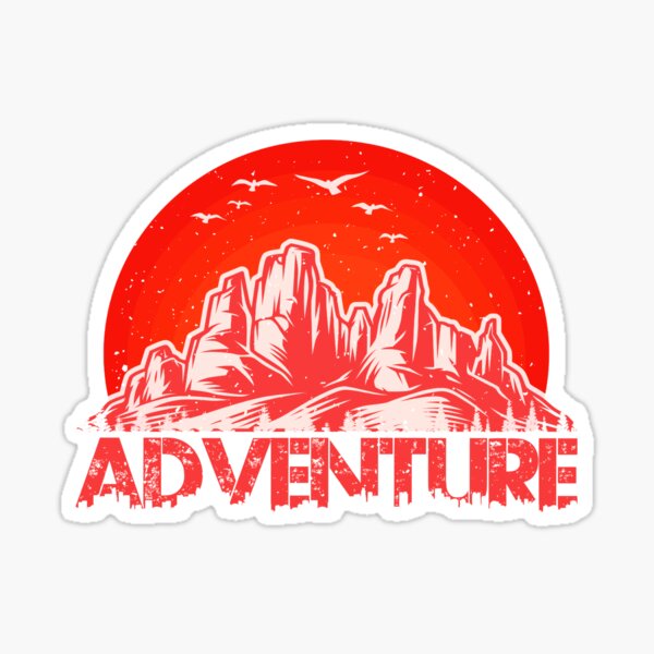 "Adventure is calling" Sticker for Sale by sourav1993 | Redbubble