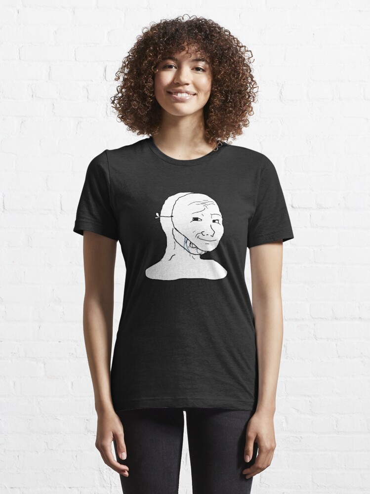 "WOJAK FAKE SMILE" T-shirt for Sale by bernarrparks | Redbubble | wojak ...