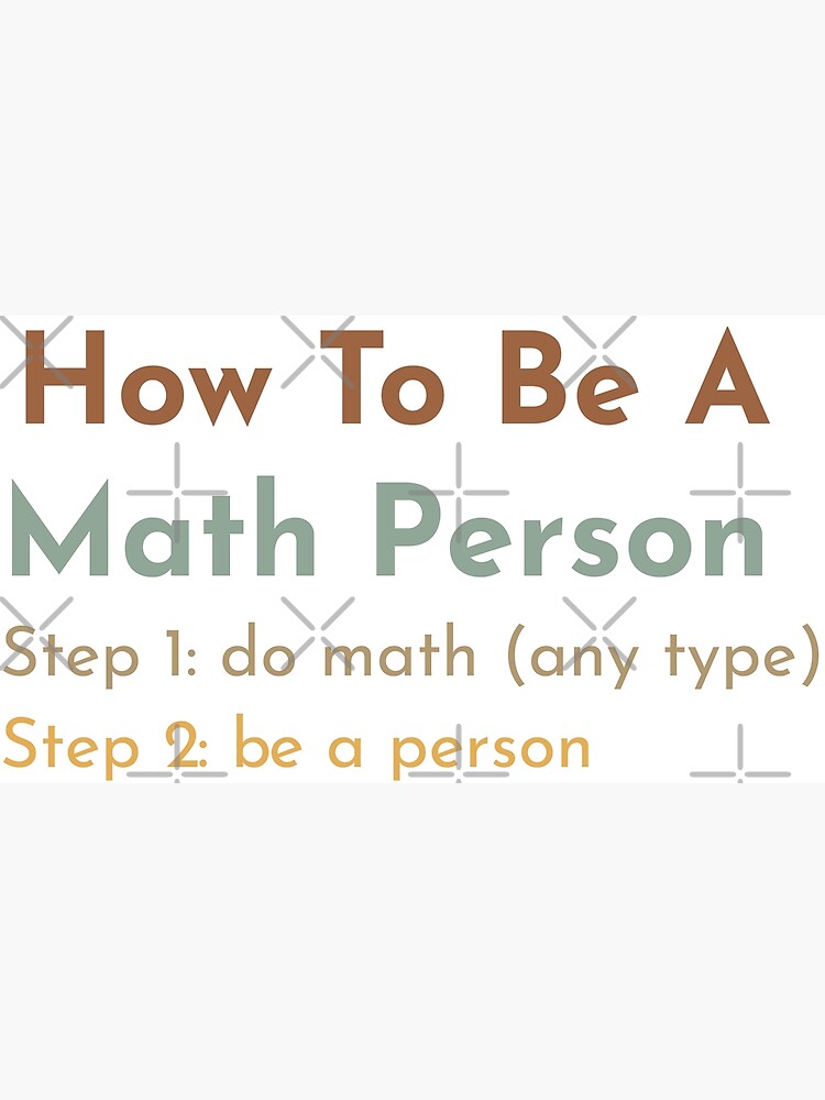 Póster «Cómo ser una persona divertida de las matemáticas» de BePretty ...
