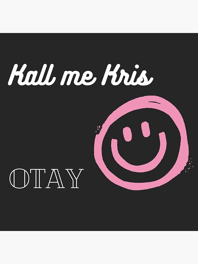 Póster «camiseta de kall me kris, camiseta de influencer de tiktok,» de ...