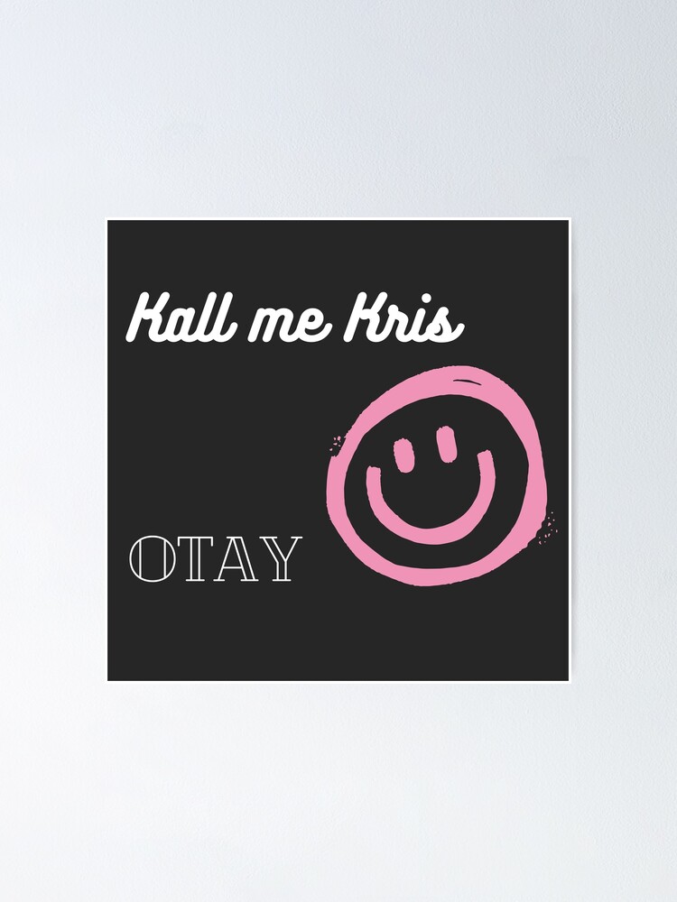 Póster «camiseta de kall me kris, camiseta de influencer de tiktok,» de ...