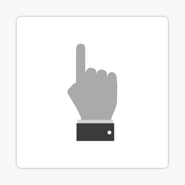 "Hand with pointing finger" Sticker for Sale by sibgat | Redbubble