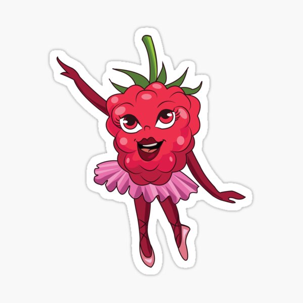 "Beautiful Raspberry Dancer - Funny Fruits and Vegetables Characters ...