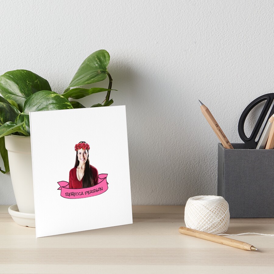 "rebecca pearson flower crown sticker" Art Board Print by lunalovebad ...