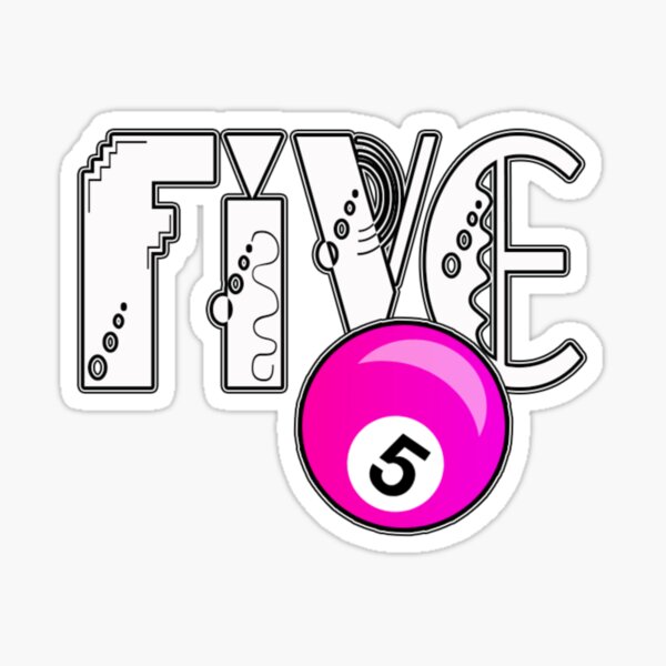 "Five" Sticker by nick9nick | Redbubble