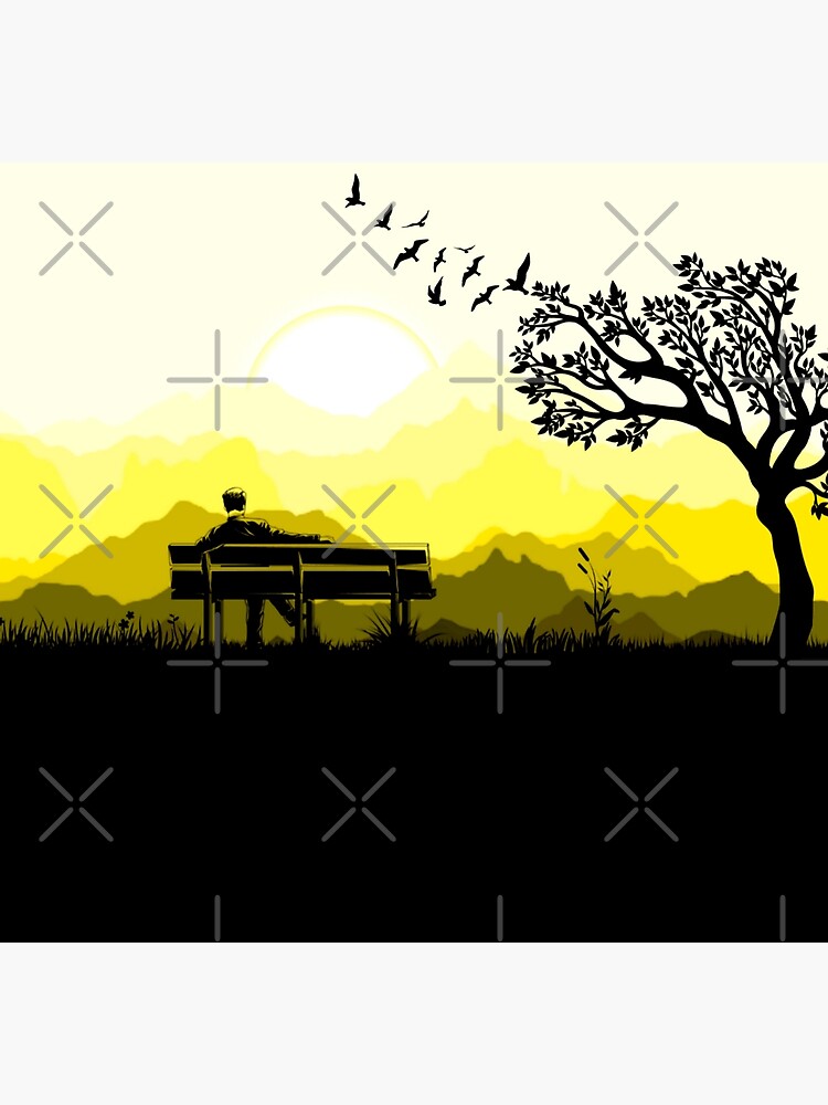 "Feel my life landscape vactor Art" Poster by Tshirtstory | Redbubble